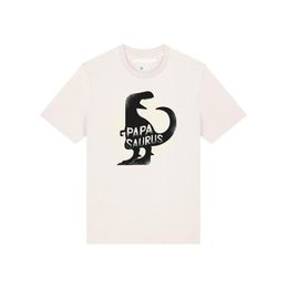wat? Apparel T-Shirt Papasaurus in Off White | Gr.: 46