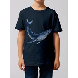 wat? Apparel T-Shirt Wal in Dunkelblau | Gr.: 110/116