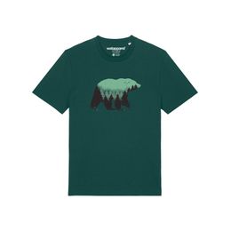 wat? Apparel T-Shirt Waldb&auml;r in Dunkelgr&uuml;n | Gr.: 54