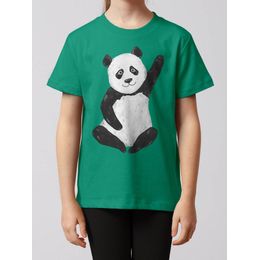 wat? Apparel T-Shirt Panda in Go Green | Gr.: 134-146