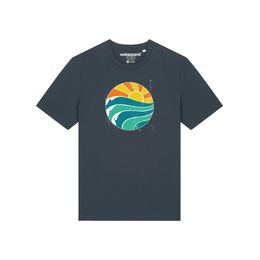 wat? Apparel T-Shirt Summer Sun in India Ink Grey | Gr.: 54