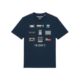 wat? Apparel T-Shirt Videogames in Dunkelblau | Gr.: 52