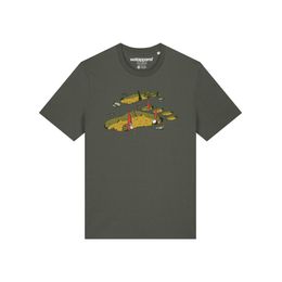 wat? Apparel T-Shirt Gnome Footprint in Khaki | Gr.: 54