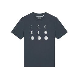 wat? Apparel T-Shirt Moonphases in India Ink Grey | Gr.: 48