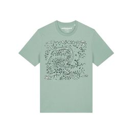 wat? Apparel T-Shirt Landschaft in Aloe | Gr.: 46