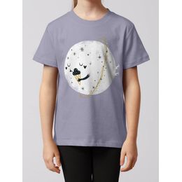 wat? Apparel T-Shirt Planet mit Eis in Lavender | Gr.: 122/128