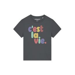 wat? Apparel T-Shirt c'est la vie in Grau | Gr.: 42