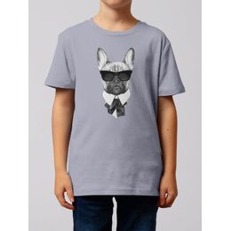 wat? Apparel T-Shirt Ein fescher Hund in Lavender | Gr.: 134-146