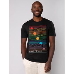 wat? Apparel T-Shirt Sun And Moon in Schwarz | Gr.: 60