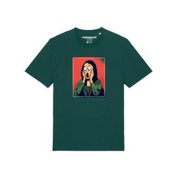 wat? Apparel T-Shirt Mona Lisa Scream in Dunkelgr&uuml;n | Gr.: 58
