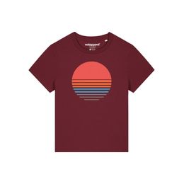 wat? Apparel T-Shirt Abstract 03 in Weinrot | Gr.: 34