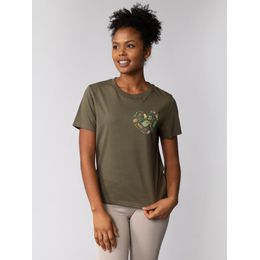 wat? Apparel T-Shirt Gartenliebe in Khaki | Gr.: 36