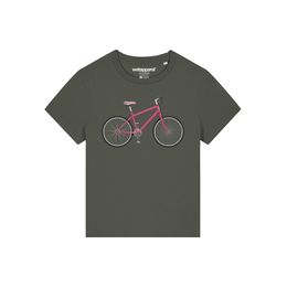 wat? Apparel T-Shirt Pink Bike in Khaki | Gr.: 42