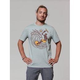 wat? Apparel T-Shirt Surfing for life in Aloe | Gr.: 48