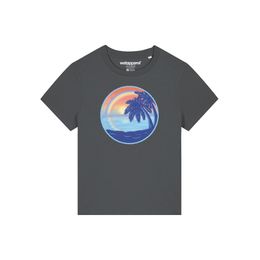 wat? Apparel T-Shirt Sunset Rainbow in Grau | Gr.: 40