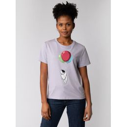wat? Apparel T-Shirt Little Balloon Astronaut in Lavender | Gr.: 38