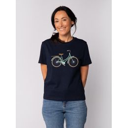 wat? Apparel T-Shirt Mint Bike in Dunkelblau | Gr.: 38