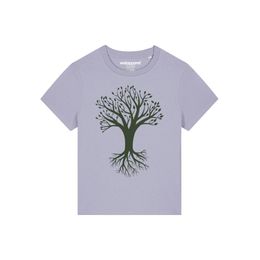 wat? Apparel T-Shirt Baum in Lavender | Gr.: 38