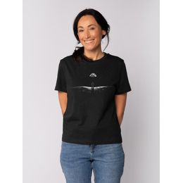 wat? Apparel T-Shirt Lost in space in Schwarz | Gr.: 38