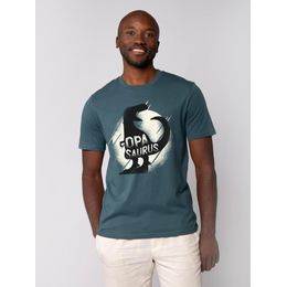 wat? Apparel T-Shirt Opasaurus in Petrol | Gr.: 48