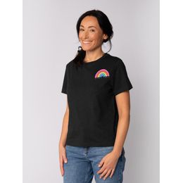 wat? Apparel T-Shirt Women Power in Schwarz | Gr.: 44
