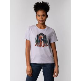 wat? Apparel T-Shirt Der wundersch&ouml;ne Fuchs in Lavender | Gr.: 40