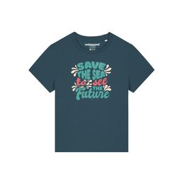 wat? Apparel T-Shirt Save the sea in Petrol | Gr.: 42