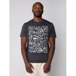wat? Apparel T-Shirt Fahrr&auml;der in India Ink Grey | Gr.: 50