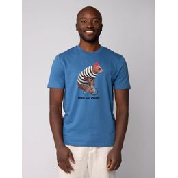 wat? Apparel T-Shirt Tour de Franz in Bright Blue | Gr.: 50