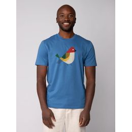 wat? Apparel T-Shirt Vogel in Bright Blue | Gr.: 56