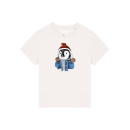 wat? Apparel T-Shirt Pinguin in Off White | Gr.: 40