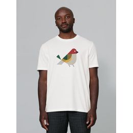 wat? Apparel T-Shirt Vogel in Off White | Gr.: 54