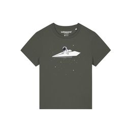 wat? Apparel T-Shirt Fly me to the moon in Khaki | Gr.: 34