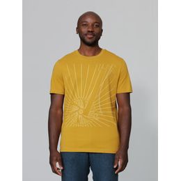 wat? Apparel T-Shirt Fahrradspeichen in Ocker | Gr.: 54
