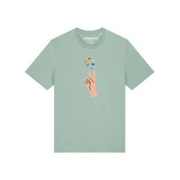 wat? Apparel T-Shirt Spread Love in Aloe | Gr.: 46