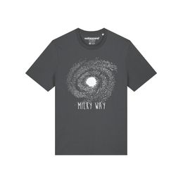 wat? Apparel T-Shirt Milky way in Grau | Gr.: 46