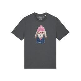 wat? Apparel T-Shirt Hase in Grau | Gr.: 50