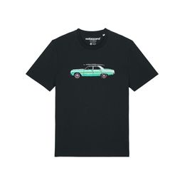 wat? Apparel T-Shirt Surf Car in Schwarz | Gr.: 46