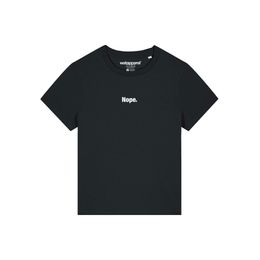 wat? Apparel T-Shirt Nope in Schwarz | Gr.: 34