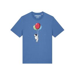 wat? Apparel T-Shirt Little Balloon Astronaut in Bright Blue | Gr.: 50