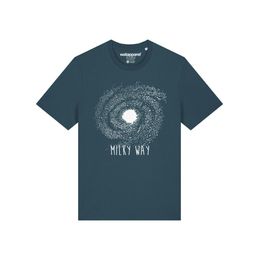 wat? Apparel T-Shirt Milky way in Petrol | Gr.: 46