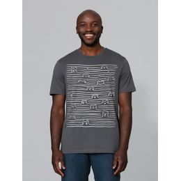 wat? Apparel T-Shirt Doodle Dogs in Grau | Gr.: 48