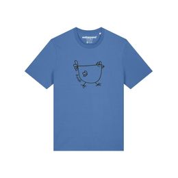 wat? Apparel T-Shirt Le poulet - das Huhn in Bright Blue | Gr.: 50