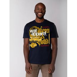 wat? Apparel T-Shirt LIMITED EDITION LOGO PRINT 02 in Dunkelblau | Gr.: 60