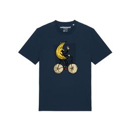 wat? Apparel T-Shirt Banana Rider in Dunkelblau | Gr.: 48