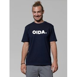 wat? Apparel T-Shirt Oida in Dunkelblau | Gr.: 52