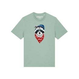 wat? Apparel T-Shirt Waschb&auml;r in Aloe | Gr.: 58