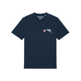 wat? Apparel T-Shirt Make love not war in Dunkelblau | Gr.: 54