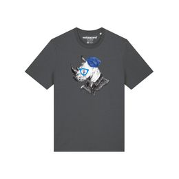 wat? Apparel T-Shirt Nashorn in Grau | Gr.: 60