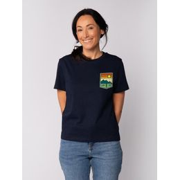wat? Apparel T-Shirt Good Vibe in Dunkelblau | Gr.: 40